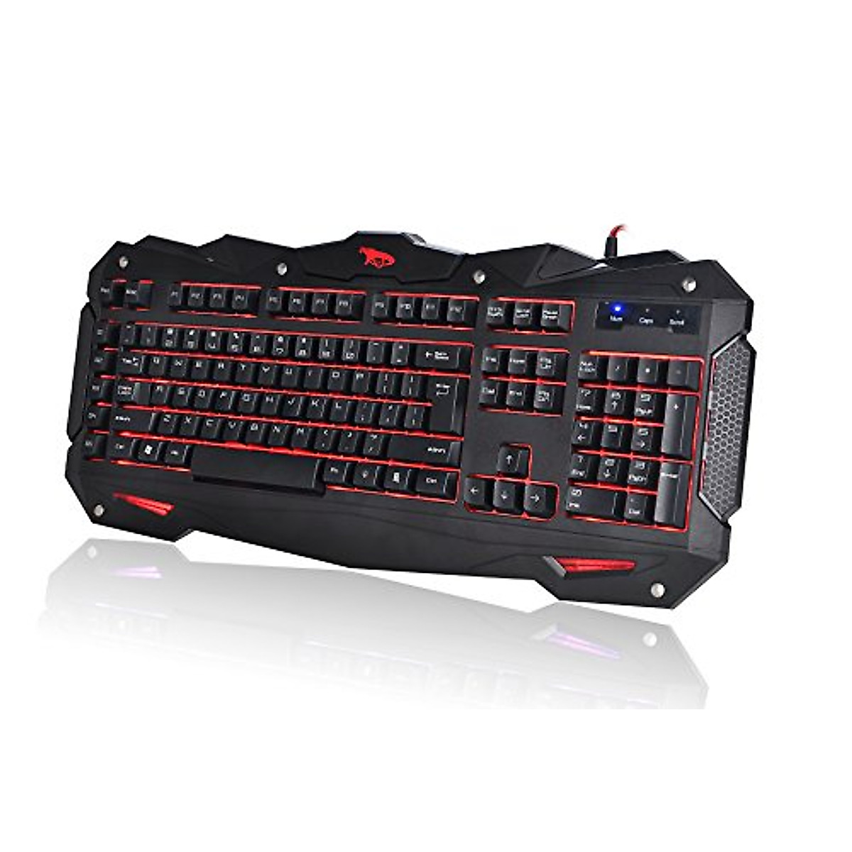 iMicro COBRA 110-Key LED Backlit USB Gaming Keyboard (IM-KBCOBV8)
