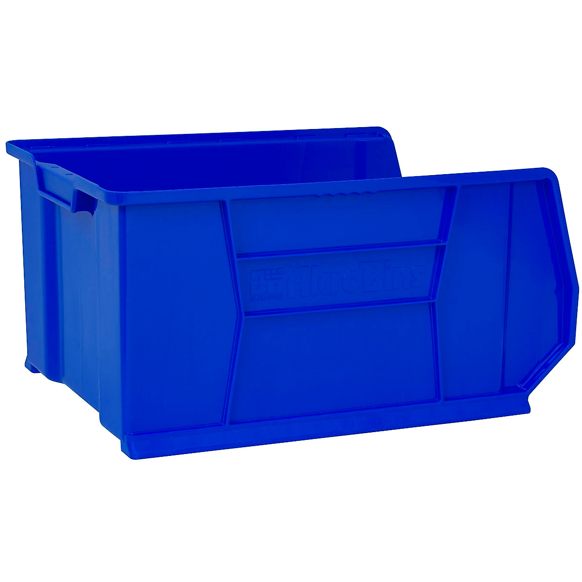 Akro-Mils 30289 Super-Size AkroBin Heavy Duty Stackable Storage Bin Plastic Container, (24-Inch L x 18-Inch W x 12-Inch H), Blue, (1-Pack)