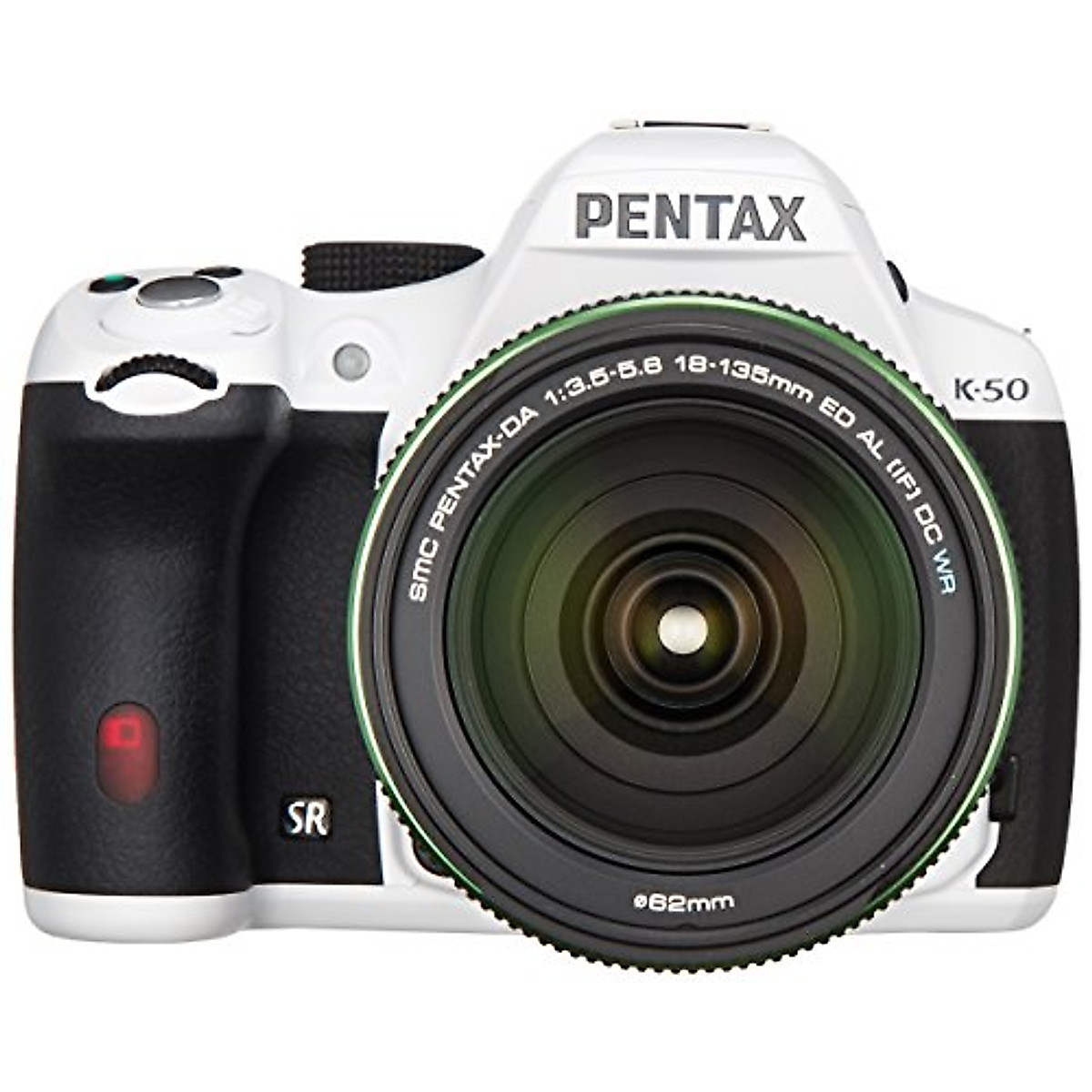 Pentax K-50 16MP Digital SLR with 18-135mm Lens (White) - International Version