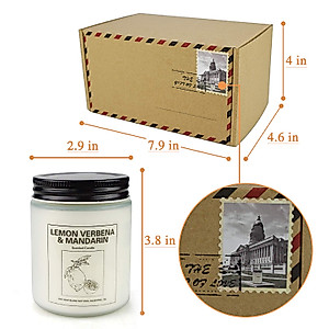 Vanilla Ice Cream and Lavender Candles for Home Scented, Aromatherapy Candle 2 pcs, Soy Wax Candle Set, Gift with Strongly Fragrance Jar Candles