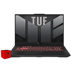 XOTICPC ASUS 2023 TUF Gaming A17 FA707NU Gaming Laptop (AMD Ryzen 7 7735HS, RTX 4050 6GB, 64GB DDR5, 2TB 990 PRO NVMe SSD, 17.3" 144Hz FHD, Windows 11 Home) Gamer Notebook Computer