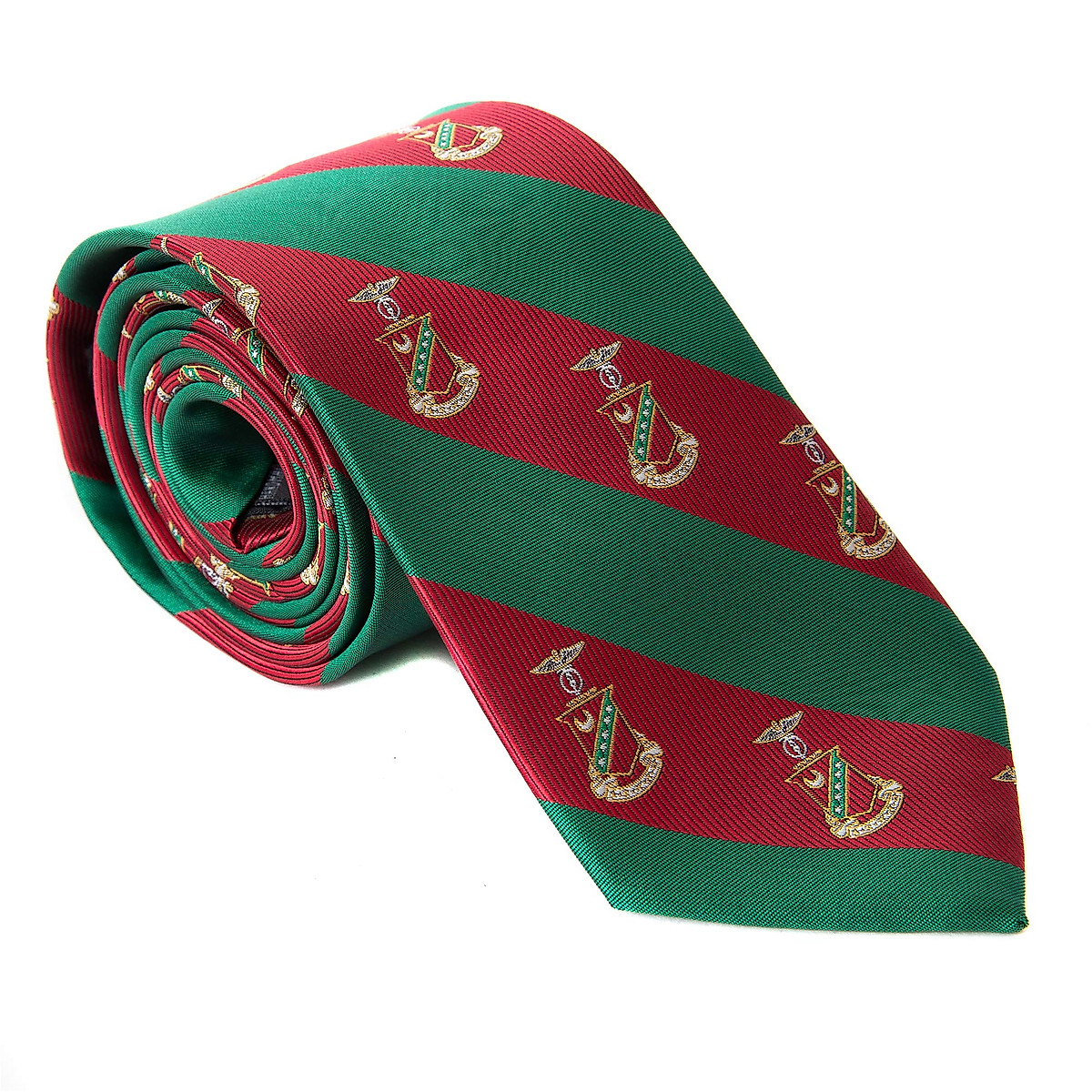 Desert Cactus Kappa Sigma Fraternity Necktie Tie Greek Formal Occasion Standard Length Width Kappa Sig (Repeating Crest Striped Necktie)