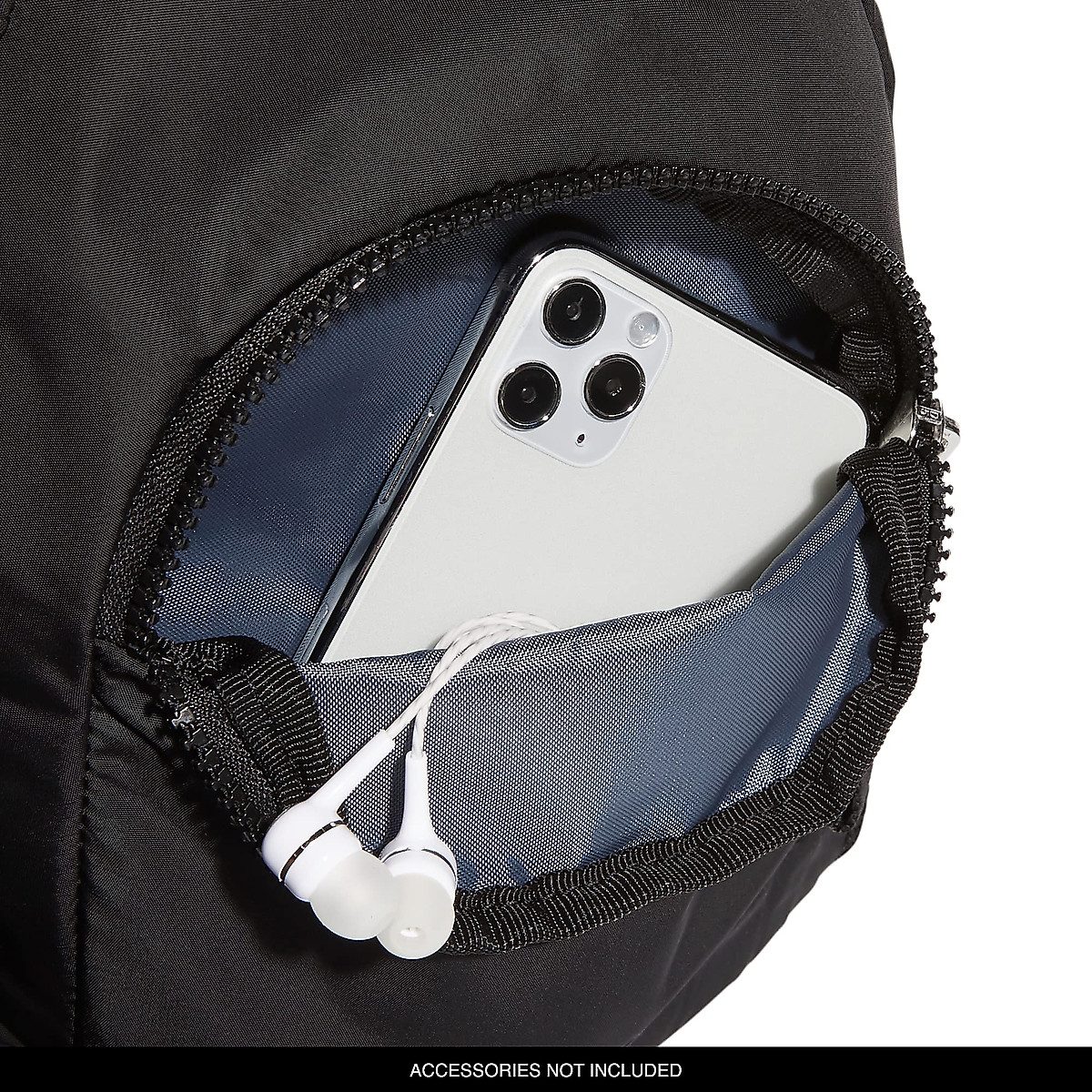 adidas Linear Mini Backpack Small Travel Bag, Black, 10.5 inch x8.5 inch x4.25 inch