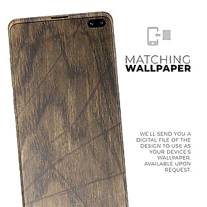 DesignSkinz Raw Wood Planks V3 Protective Vinyl Decal Wrap Skin Cover Compatible with The Samsung Galaxy S20 (Screen Trim & Back Glass Skin)