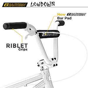 Eastern Bikes Eastern BMX Bikes - Lowdown Model 20 Inch Bike. Lightweight Freestyle Bike Designed by Professional BMX Riders at (White)