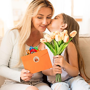 CY2SIDE 24PCS Thanksgiving Thankful Cards Craft Kit for Kids DIY Pumpkin Football Turkey Greeting Cards with Envelopes Stickers Fall Paper Craft Kit School Art Activity Gift Cards for Mother Father