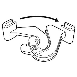 SHARP TANK Clear Hinged Ceiling Hooks - 40 Pack of T-Bar Track Clips for Suspended Ceilings - Hooks for Hanging Classroom Decorations, Office Signs, Plants - Holds up to 10 lbs