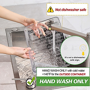 shopwithgreen Divided Serving Tray with Lid and Handle, Portable Snackle Box Charcuterie Container for Party, Veggies, Snack, Fruit, Nuts, Candy, Veggie Tray Snack Box for Entertaining, Picnic