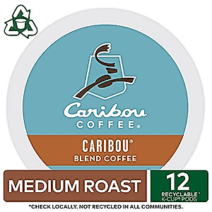 Caribou Coffee Caribou Blend Keurig K-Cups Coffee, 12 Count