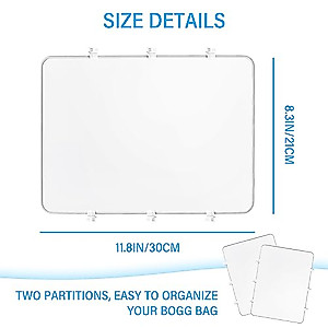 BIFLUTE Divider Tray for Bogg Bag Accessories, 2Pcs Divider for The Original Size Bogg Bag Help with Organizing and Divide Space, Multifunctional Beach Bag Insert Divider Tray for Beach Picnic Lunch