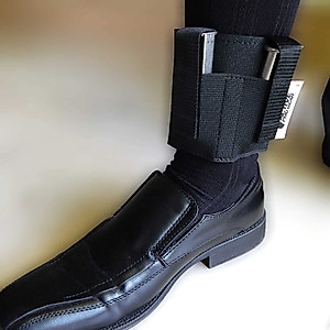 Ankle Holster Magazine Carrier for Concealed Carry | Ankle Carrier for Gun Magazines, Pocket Knife, Flashlight, Multi-Tool | Leg Carry Pistol Magazine Pouch | ActiveProGear