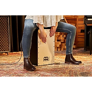 Meinl Pickup Cajon Box Drum with Internal Snares - MADE IN EUROPE - Baltic Birch Wood, Snarecraft Series, 2-YEAR WARRANTY (PSC100B)