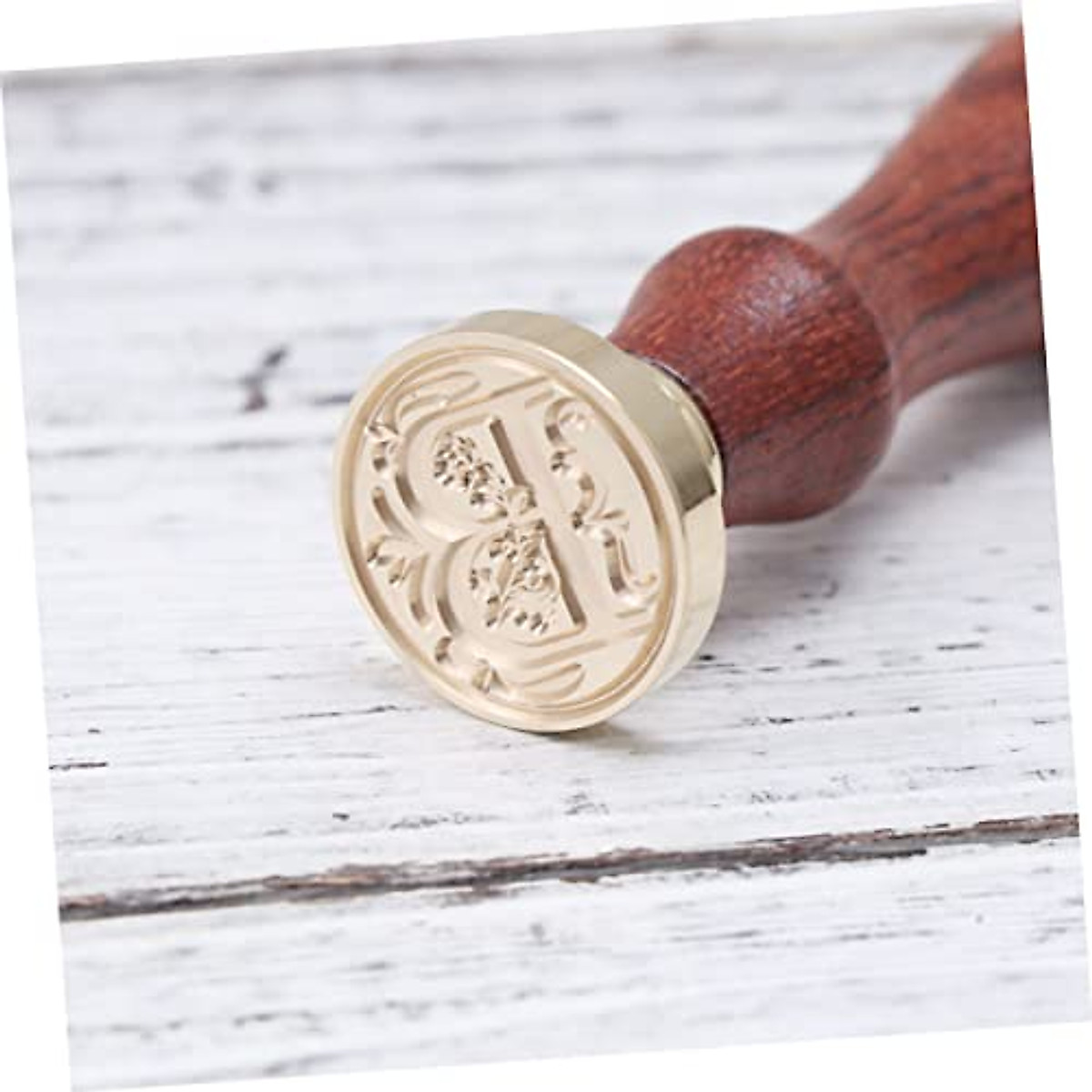 SEWACC Wedding Invitation Envelopes Custom Seal Stamp Wax Seal Stamp Retro Wax Stamp Wooden Retro Stamper Sealing Stamper Vintage Stamper Wax Model Die Sealing Wax Classic Wooden Handle