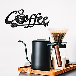 Coffee Bar Sign, JOPBENG Metal Coffee Bar Wall Decor, Coffee Station Letter Sign with Coffee Beans and Coffee Cups Sign for Coffee Bar Home Office Kitchen