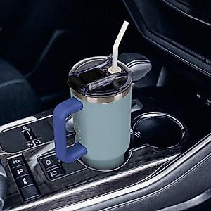 Dachshund Christmas Santa Hat 40 Oz Tumbler Insulated Stainless Steel Water Bottle Travel Mug Car Cup with Handle And Straw