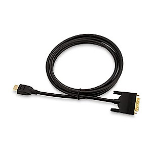 Amazon Basics HDMI to DVI Adapter Cable, Black, 6 Feet, 1-Pack