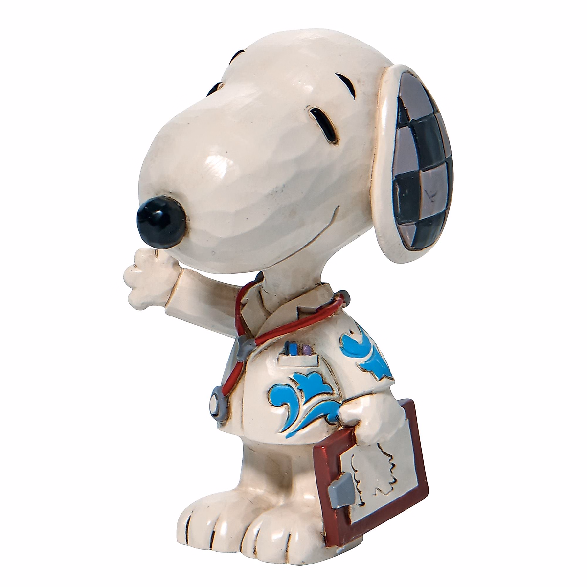 Enesco Jim Shore Peanuts Snoopy Medical Professional Miniature Figurine, 3 Inch, Multicolor