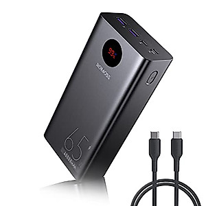 ROMOSS Laptop Power Bank, 40000mAh USB C PD Portable Laptop Charger, 65W Fast Charging High Capacity External Battery Pack for MacBook Pro/Dell XPS, Microsoft Surface, iPad Pro, iPhone 13, and More