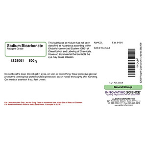 ALDON Innovating Science Reagent-Grade Sodium Bicarbonate, 500g - The Curated Chemical Collection