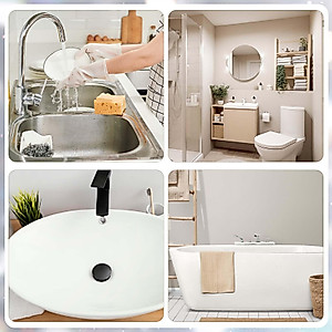 4 Pcs Shower Drain Stopper, Bathtub Cover, 4.7×4.7in Silicone Drain Cover, Anti-Odor Mat for Shower Bathtub Kitchen Laundry Sink Accessories, 2 White, 2 Grey