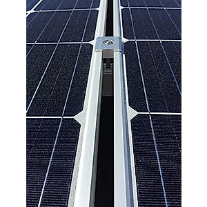 Solar Panel Mounting kit to Mount for 6 Solar Panels, with Clamps, L-Brackets & 88 Inch Rails