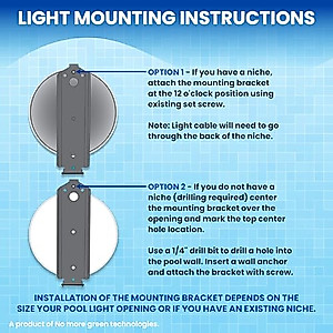 Life-Bulb Smart Pool LED Pool Lights for Inground Pool, Wall Mounted, Color Changing with Remote - 75ft Cable, Works with Remote or Phone App - iOS/Android Compatible, Lifetime Replacement Program