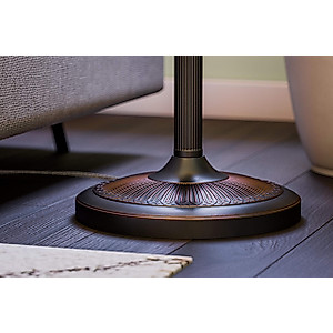 Kenroy Home 32215CBZ Riverside Swing Arm Floor Lamp with Copper Bronze Finish, Classic Style, 59" Height, 24" Width, 18.625" Depth