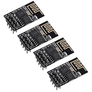 Stemedu ESP8266 Test Board Code Burner Flash Downloader ESP8266 ESP-01S Serial WiFi Wireless Transceiver Module for Fixture Board (Pack of 5pcs)