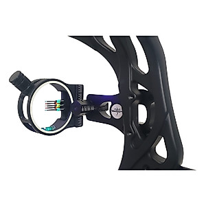 Southland Archery Supply SAS 5-Pin .029 Fiber Optics Bow Sight with LED Sight Light (Black)