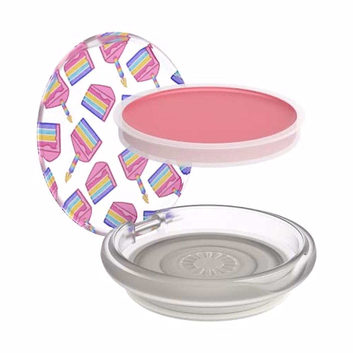 PopSockets Lip Balm Phone Grip with Expanding Kickstand, PopLips, PopSockets for Phone - Birthday Cake