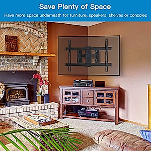 Corner TV Wall Mount Full Motion- Corner TV Bracket Fits 37-70 Inch LED, LCD 4K Flat Curved Screen TVs- Hold up to 99 lbs Max VESA 600x400 W/Tilt, Swivel and Level