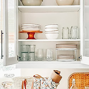 Mora Ceramic Dinner Plates Set of 6, 10 inch Dish Set - Microwave, Oven, and Dishwasher Safe, Scratch Resistant, Modern Rustic Dinnerware- Kitchen Porcelain Serving Dishes - Vanilla White