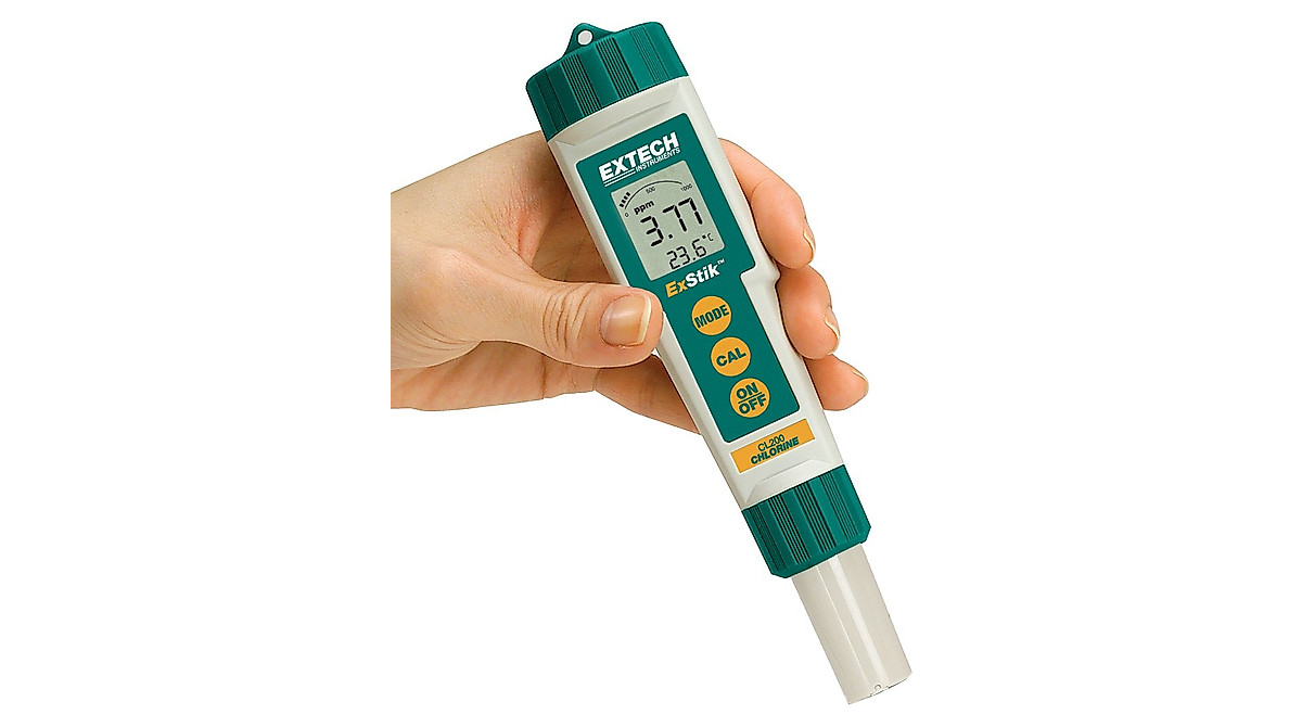 Extech CL200 Waterproof Chlorine Meter - EPA Approved & Easy to Use