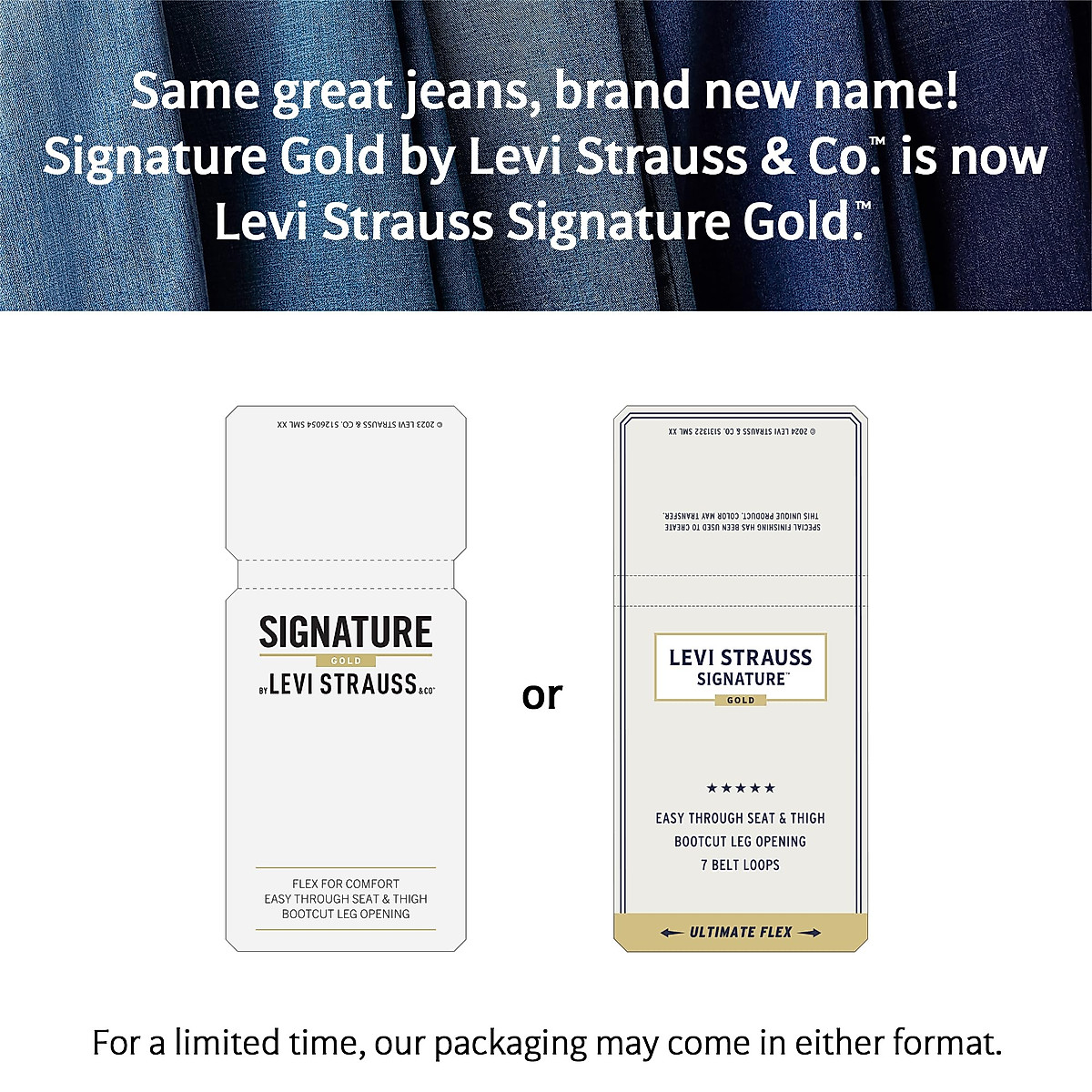 Levi Strauss Signature Gold Men Relaxed Fit Flex Jeans (Available in Big & Tall), Gothic, 38W x 30L