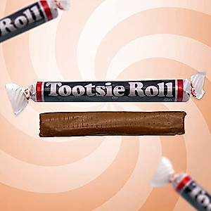 Tootsie Rolls Long Bulk Tootsie Roll Juniors Individually Wrapped Chewy Taffy Candy - 2 Pounds