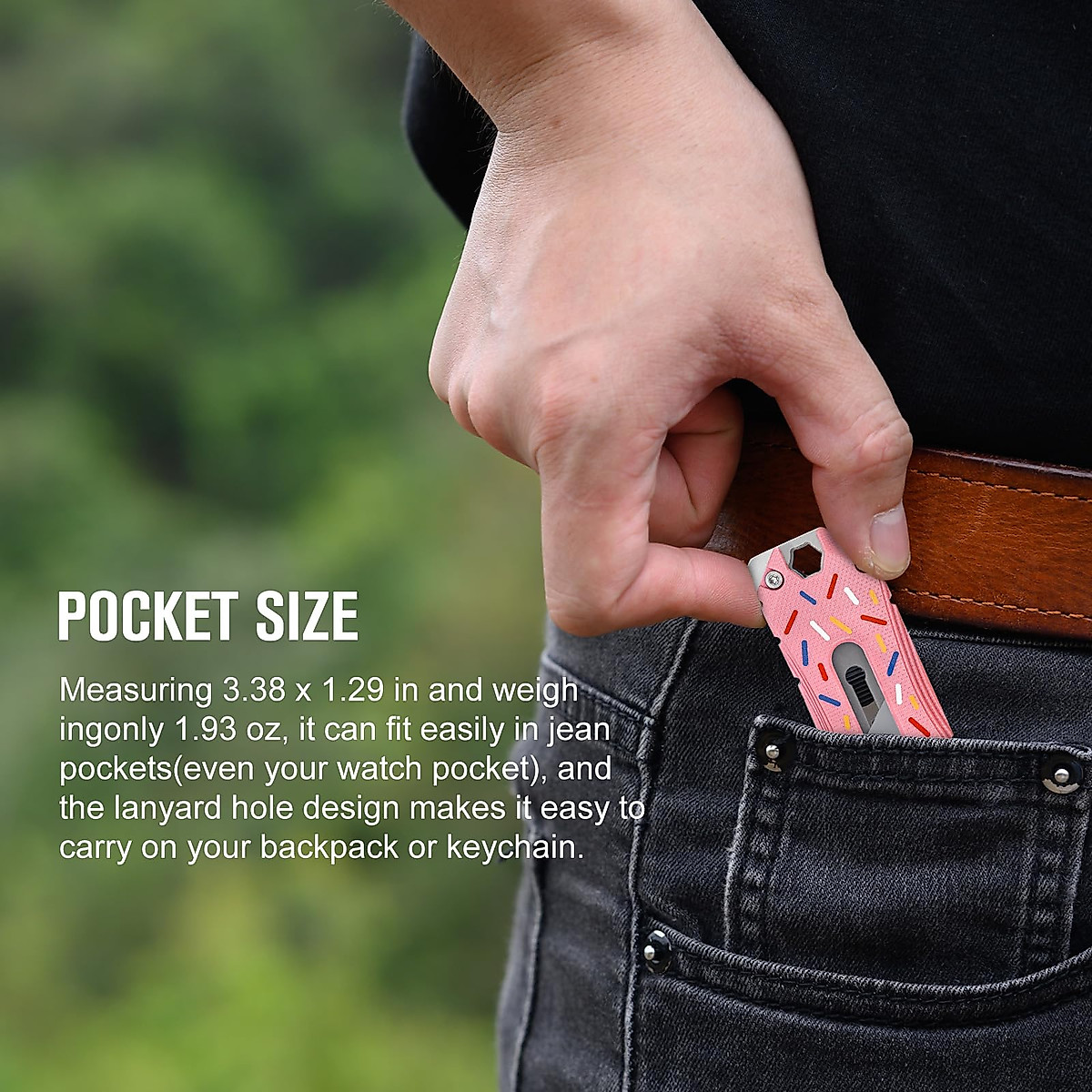 OKNIFE Otacle EDC Retractable Utility Knife (Pink)