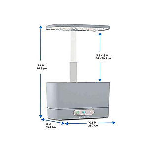 AeroGarden Harvest Indoor Hydroponic Herb Garden, Silver