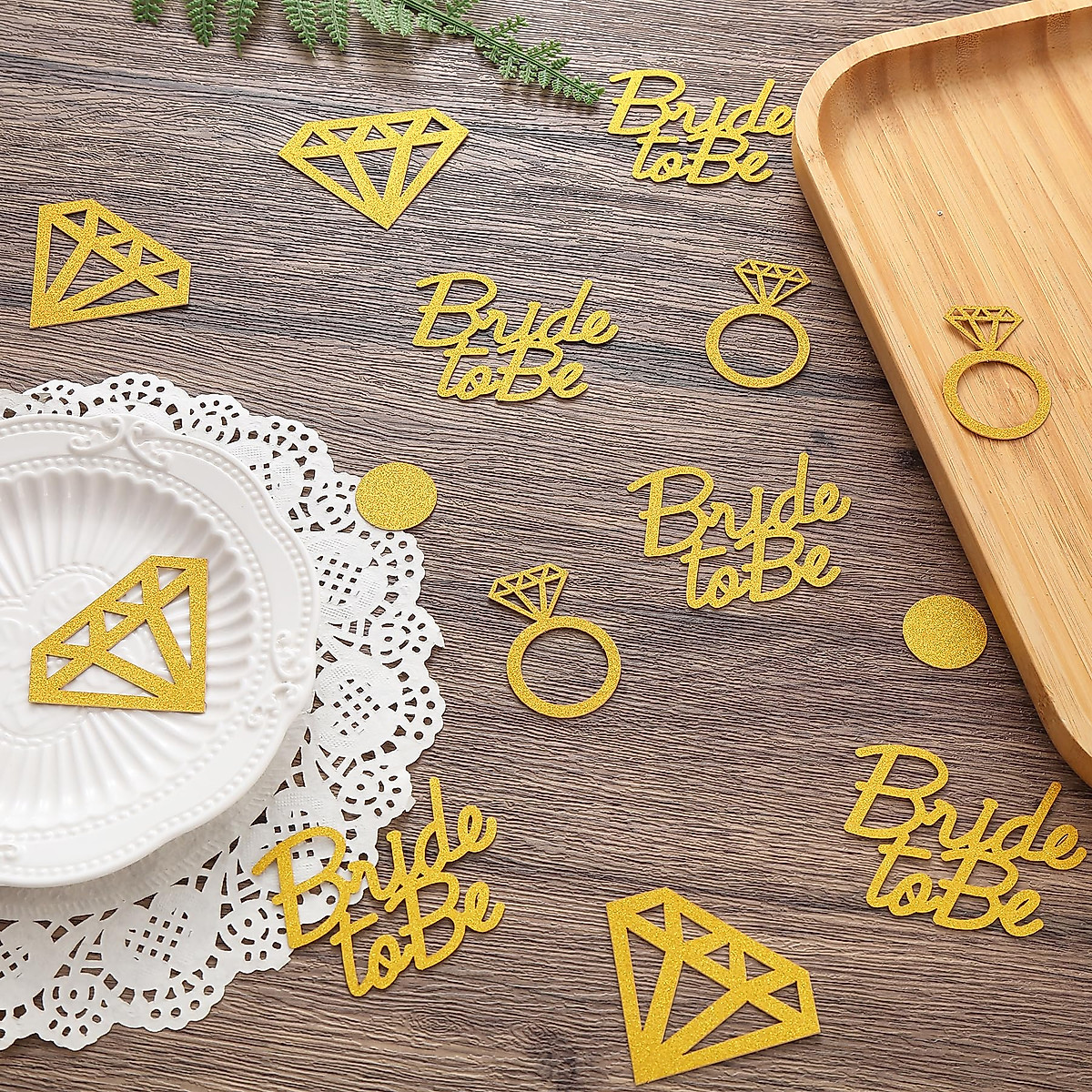 Wedding Ceremony Throwing Confetti Decorations - Gold Glitter Wedding Table Confetti, Bridal Bachelor Shower, Engagement Party Decorations