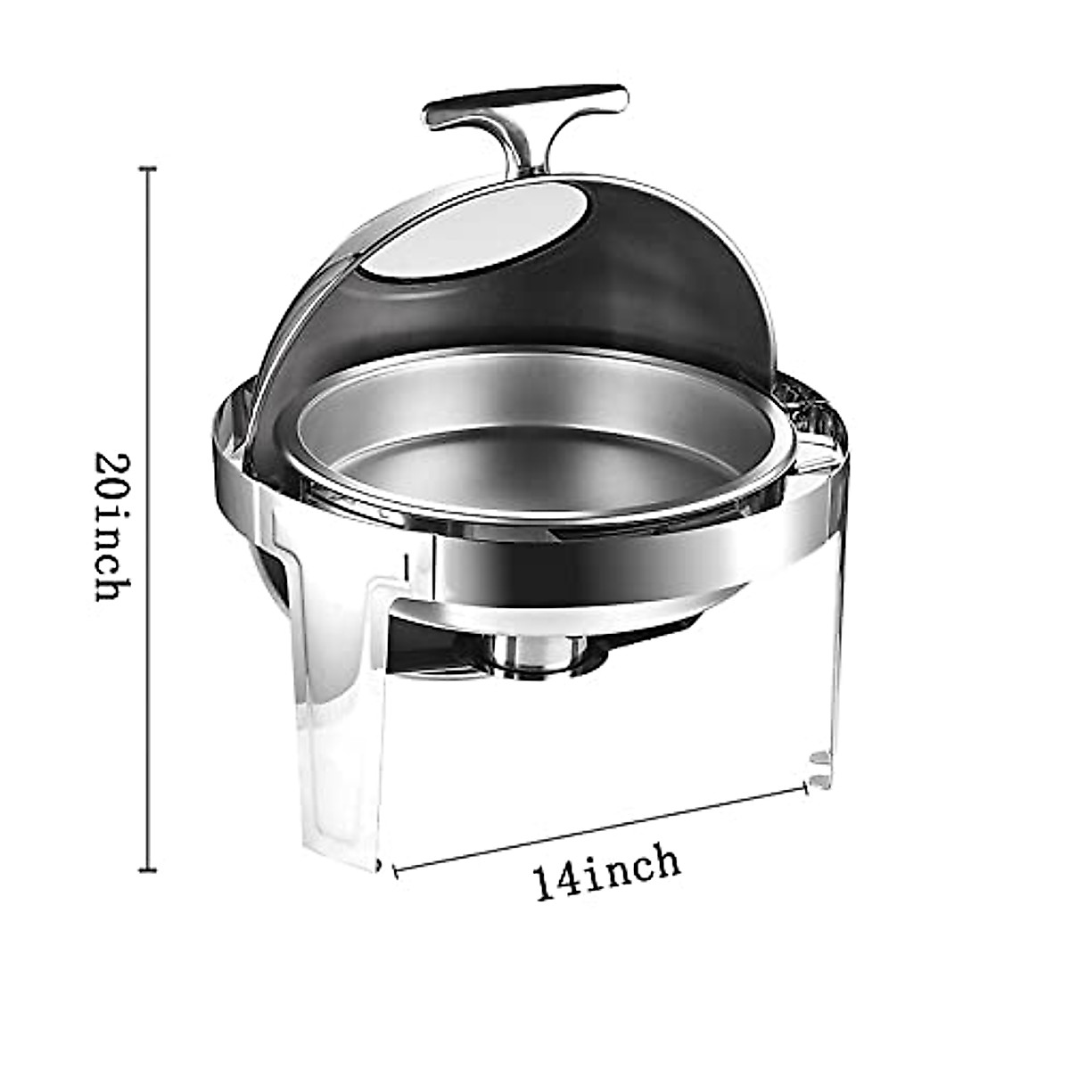 6L Buffet Warmer Server, Buffet Dish Food Warmer for Parties, Electric Chafer Server Food Warmer, Chafing Dish Buffet Set Full 1 Pan