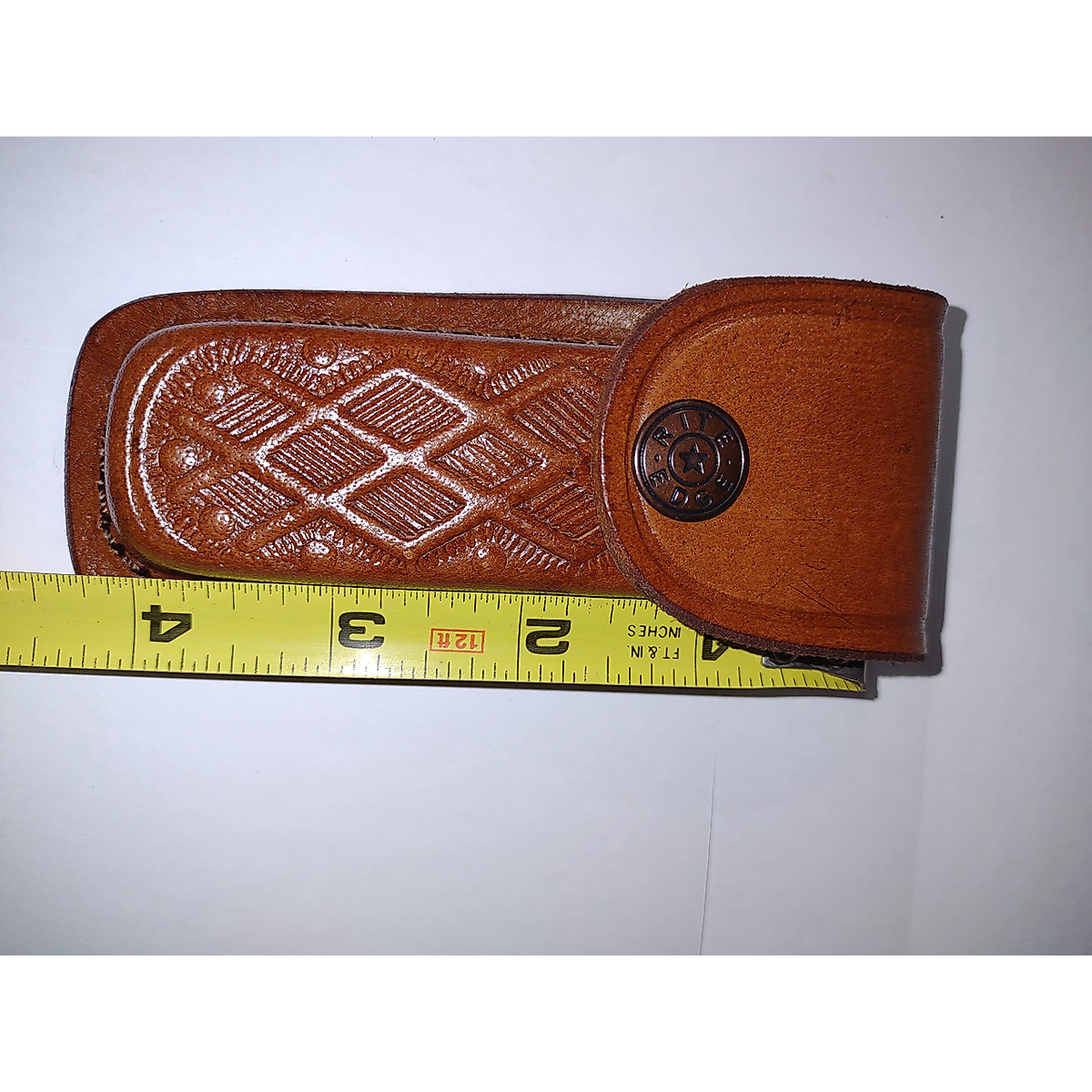 Leather 4" Folding Knife Sheath
