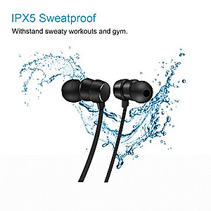 WAVEFUN Bluetooth Headphones, Wireless Earbuds Bluetooth Earbuds Deep Bass in-Ear Wireless Headphones Neckband Bluetooth 5 with Gaming Mode,Clean Calls,Quick Charging 12Hours Playtime