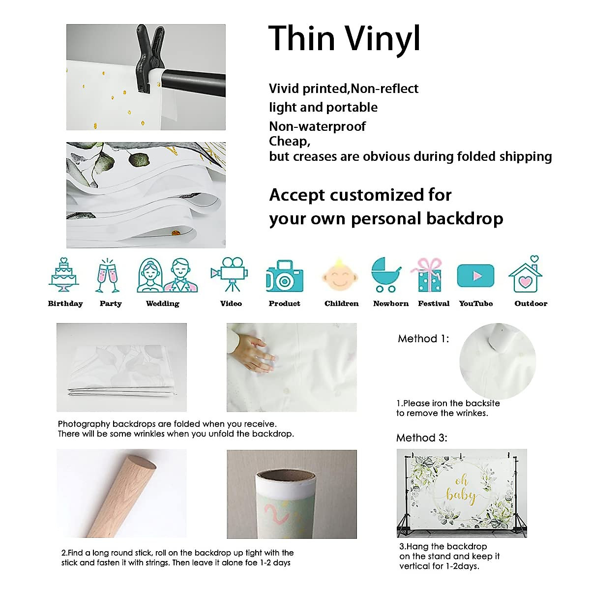 AIBIIN 7x5ft Feliz Cumpleaños Backdrop Mexican Fiesta Encanto Happy Birthday Party Photography Background Greenery Floral Green Leaves Mexico Cinco De Mayo Carnival Bday Cake Table Decoration Banner