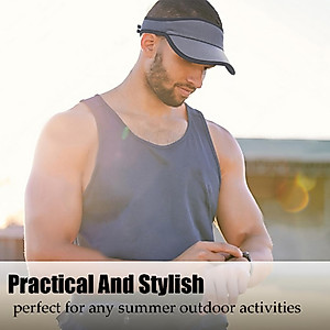 Women Sun Sport Visor Hats for Running,Tennis,Golf - Adjustable & Lightweight (V206-White)