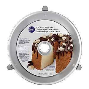 Wilton Angel Food Tube Cake Pan with Removable Inner Core, Durable Aluminum, 10-Inch