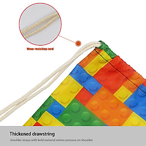 FANCOSAN Drawstring Sports Backpack Gym Sack Swimming Sackpack Football Rugby Pattern Dance Pouch for Kids Boys Girls