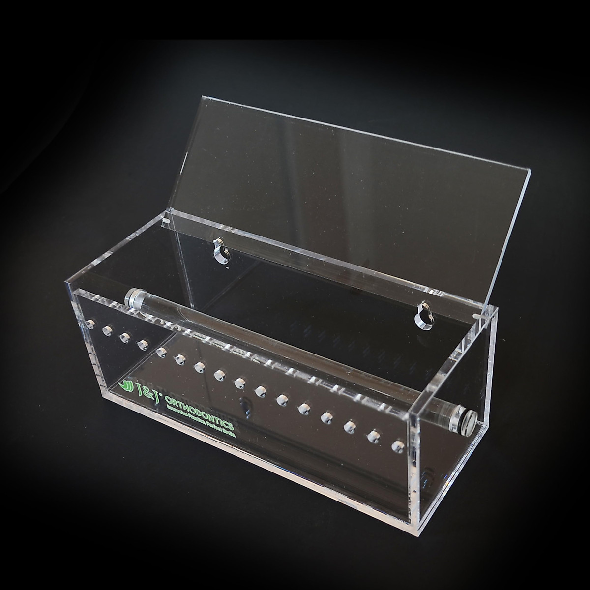 J&J Ortho Orthodontic Elastic Power Chain Dispenser Reel Box with Lid