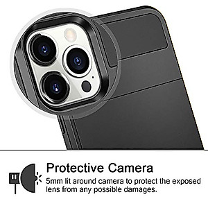 Vofolen Compatible with iPhone 12 Pro Case Wallet 5G Cover Credit Card Holder ID Slot Sliding Back Pocket Anti-Scratch Dual Layer Protective Compatible with iPhone 12 Pro 5G 6.1 inch Black