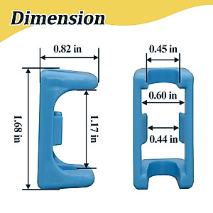 Generic 4 Pcs RP60911 Faucet Plumbing Replacement Parts, Plumbing Hose Tool, Blue