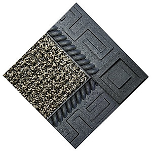 CLEAN MACHINE 10376918 Astroturf Dirt Trapper Doormat, 22.25" x 35.25", Omega Earth Taupe