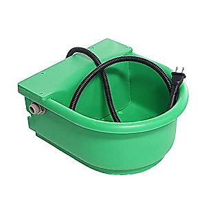 Automatic Heated Dog Bowl 1.3 Gallon Outdoor Thermal Water Trough for Pet Livestock Cattle Sheep and Horse Drinker